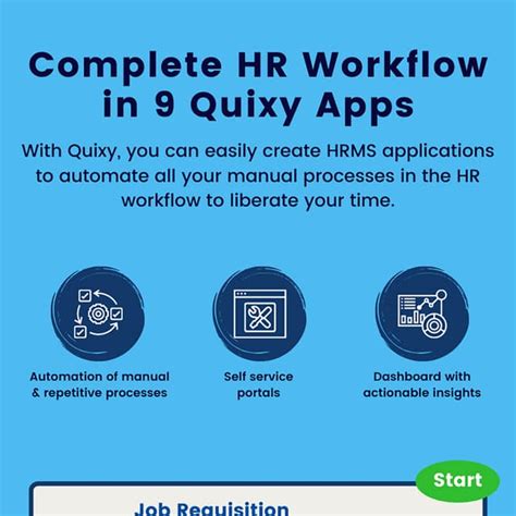 Complete Hr Workflow In 9 Quixy Apps Pdf