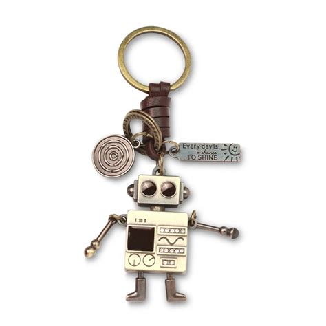Robot Women Keychain Etsy