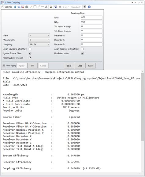 Non Gaussian Beam Single Mode Coupling Zemax Community