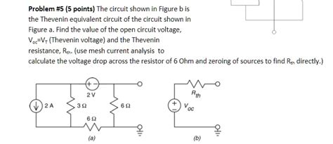 Solved Problem 5 5 Points The Circuit Shown In Figure B Is The