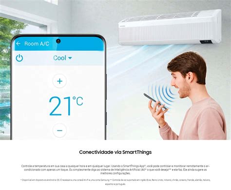 Ar Condicionado Split Inverter Samsung Windfree Plus 9000 Btus Quente