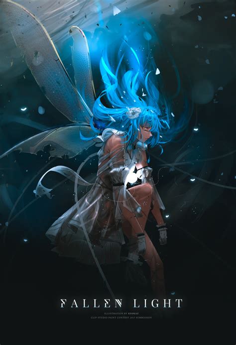 Safebooru 1girl Absurdres Artist Name Bangs Bare Shoulders Blue Hair