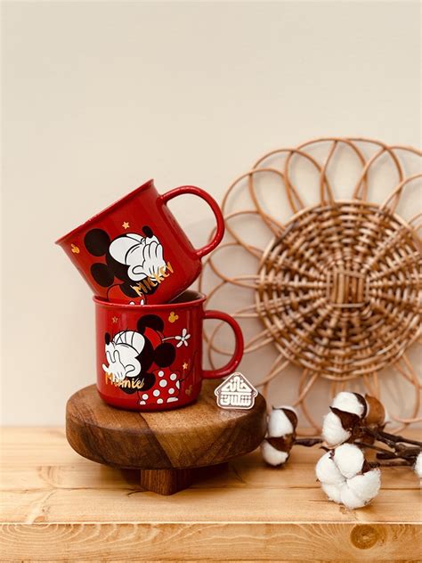 خرید ماگ سرامیکی میکی و مینی کد001283 خانه شکلاتی