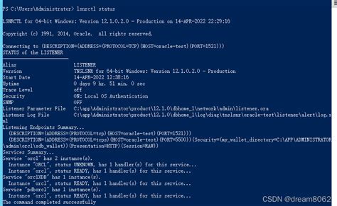 Windows重启oracle监听口令监听服务win启动oracle数据库及监听 Csdn博客