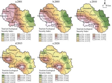 Spatial Kriging Interpolation Simulation Of Tourism Ecological Security