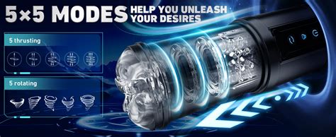 Amazon.com: Automatic Male Masturbator,3 in 1 Male Masturbator Cup with 5 Thrusting & Rotating ...