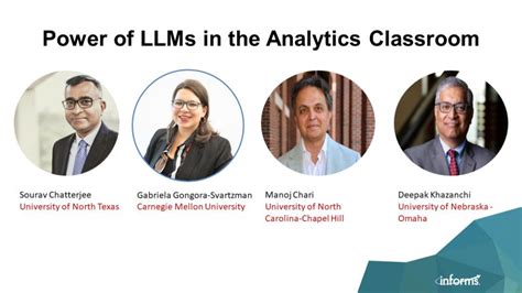 Sourav Chatterjee On Linkedin Informs2024