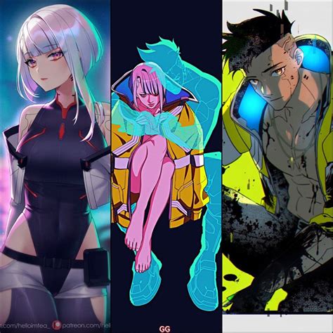 Cyberpunk Киберпанк Розовые принцессы Аниме