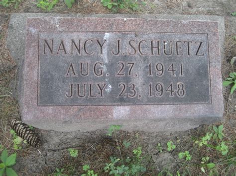 Nancy Schuetz 1941 1948 Monumento Find A Grave