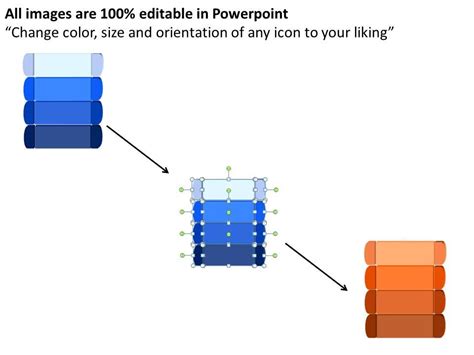 3d Rectangular List For Planning 4 Powerpoint Slides And Ppt Templates Db Powerpoint Design