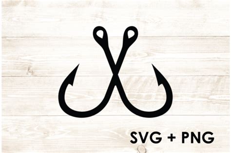 Cross Fishing Hooks Fish Crosshooks Svg Graphic By Too Sweet Inc
