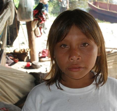 Niña Niña indígena de la etnia Yanomami San Carlos de Río Flickr