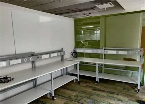 Ms 40x40 Powder Coated Tube Linear Testing Tables Esd Test Table Size 950h X 750d X 2100l At