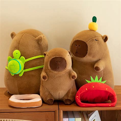 Gấu bông chuột Capybara mang balo rùa xanh Shopee Việt Nam