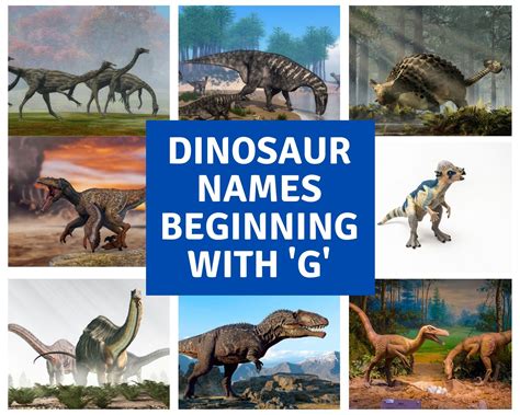 Dinosaur Names Beginning With G A To Z Dinosaurs