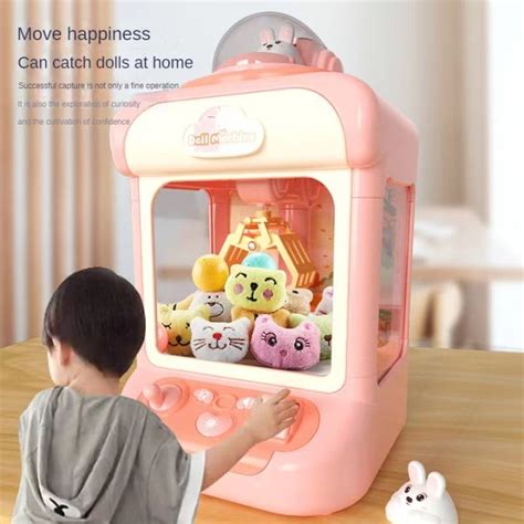 Mini Claw Machine Toys Crane Machine Clip Doll Machine Toys Arcade Game