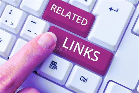 Hand Writing Sign Related Links Business Showcase Website Inside A