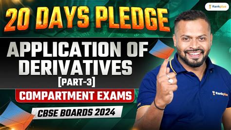 Cbse Compartment Exam 2024 Application Of Derivatives Part 3 Class 12 Maths Rahul Dhakad