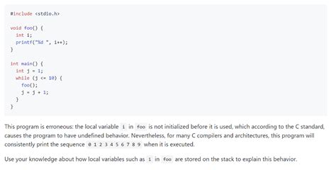 Include Void Foo Int I Printfd I Int