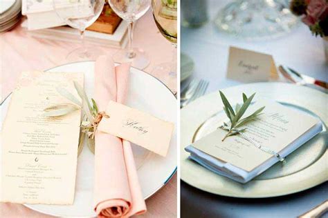 El Diseño Del Menú De Boda En La Decoración Nupcial