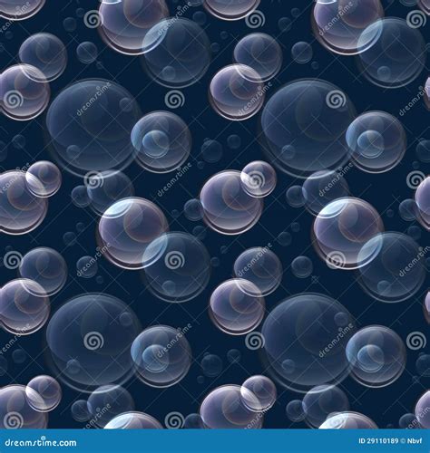 Seamless Pattern Texture Made Of Under Water Bubbles Royalty Free Stock
