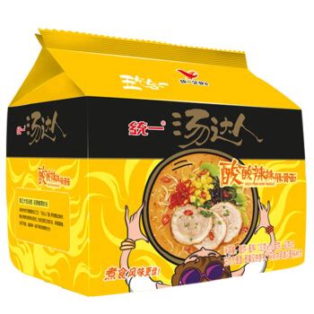 统一 汤达人 日式豚骨拉面 酸酸辣辣豚骨味拉面 125g 5 6件 聚超值