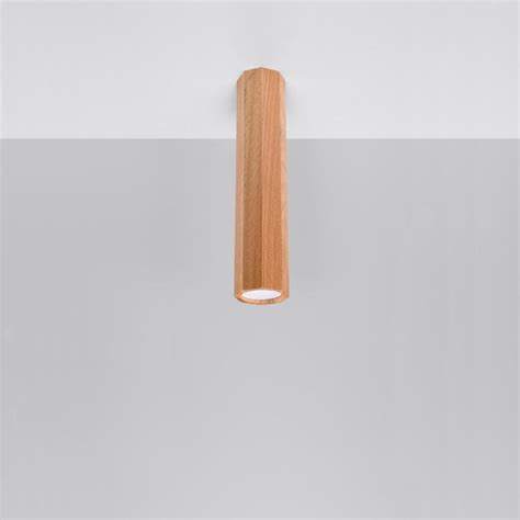 Applique Da Soffitto In Legno Zeke 30 Sollux Ledkia
