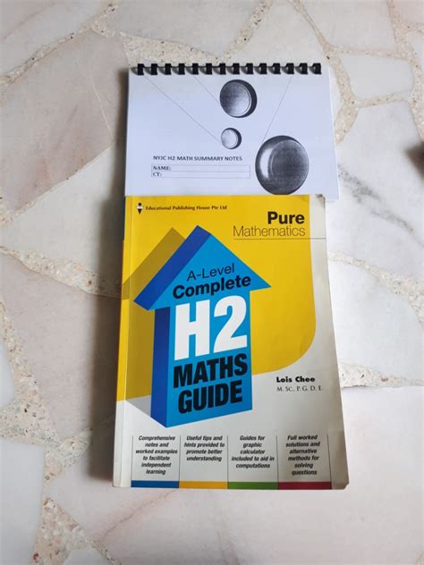 A Level Complete H2 Maths Guide Hobbies And Toys Books And Magazines