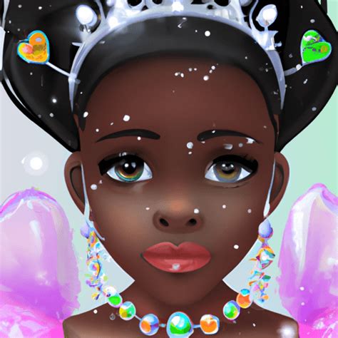 Beautiful 4k Dark Brown Skin Disney Princess Vector · Creative Fabrica
