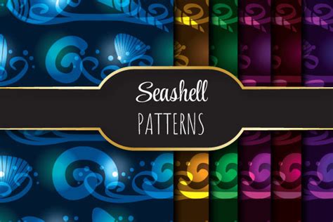 Glowing Seashells Graphic By Graphicbubble · Creative Fabrica