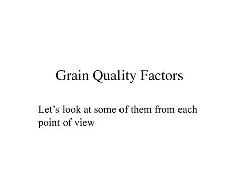 Ppt Grain Quality For Feeding Livestock Powerpoint Presentation Free Download Id895459