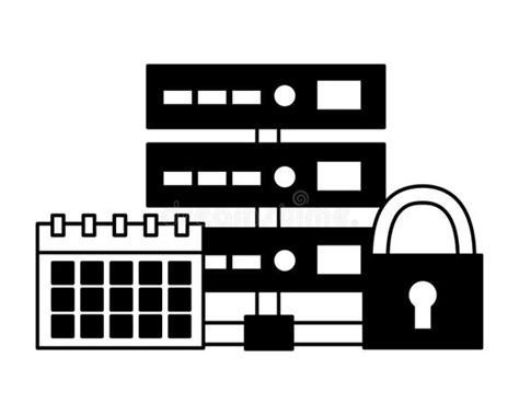 Cyber Security Data Stock Illustration Illustration Of Calendar