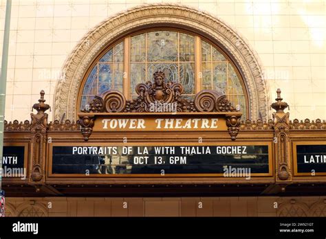 Los Angeles California TOWER Theatre Historic Theatre At S Broadway In The Historic