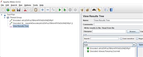 File JMeter How To Decode Alphanumeric Characters Fetched In JMETER