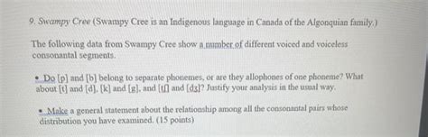 9 Swampy Cree Swampy Cree Is An Indigenous Language