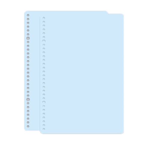 5sets Frosted Loose Leaf Book Cover Diy Hand Book Cover A5 Blue