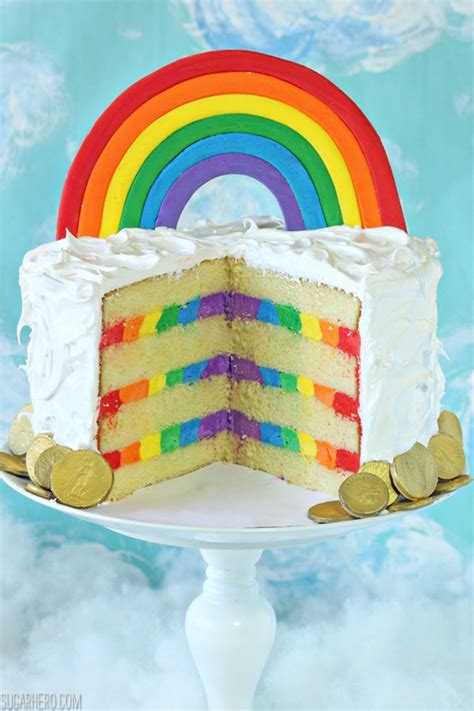 Rainbow In The Clouds Cake Sugarhero