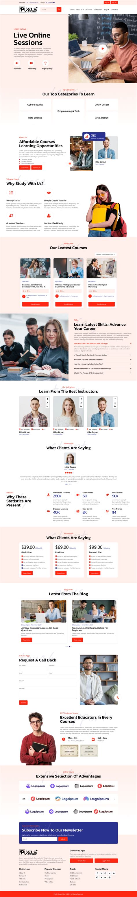 Breakdance Tutor Lms Layouts Pack