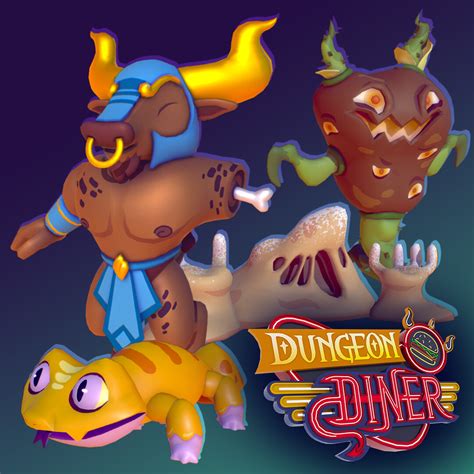 Christian Sanchez Food Themed Enemies Dungeon Diner