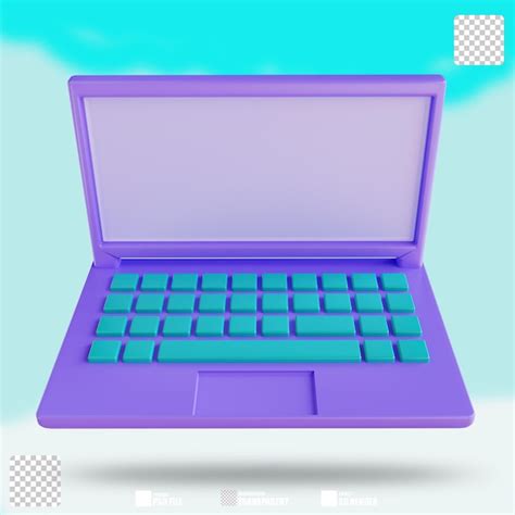 Premium Psd 3d Illustration Laptop