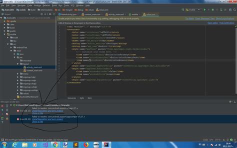 Intellij Idea Failed To Resolvecomandroidsupport Stack