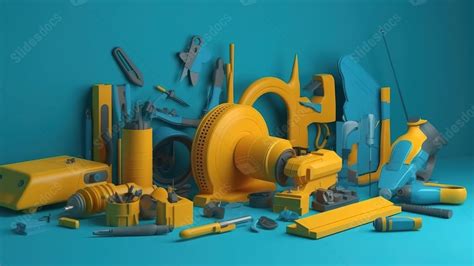 Fond Powerpoint Un Gros Tournevis Dans Les Mains D Un Constructeur