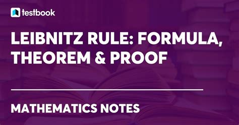 Leibnitz Theorem Formula Theorem And Proof With Solved Examples
