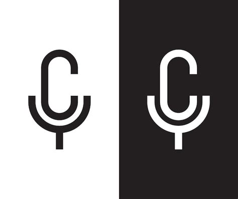 Premium Vector Monogram C And Mic Logo