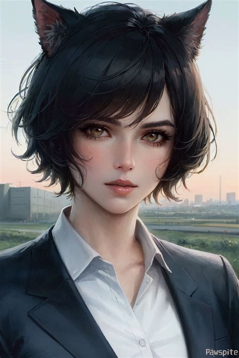 Catgirl Portrait By Pawspite On Deviantart