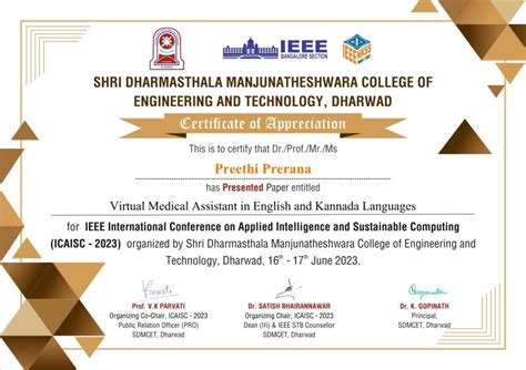 Preethi Prerana On Linkedin Ieeeconference Researchpaper