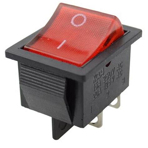 Double Pole Single Throw Rocker Switch Heavy Duty Illuminated Toggle