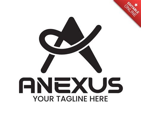 Anexus Letter A Modern Stylish Logo Design Template Free Design Template