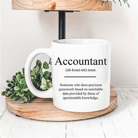 Accountant Definition Mug Spreadsheet Mug Funny Cpa Tax Etsy