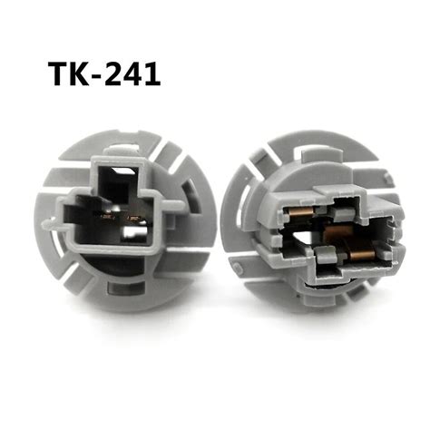 2pcs Led Bulb Socket Lamp Holder Adapter Base Connector Plug For Car Turn Signal Brake Tail Lamp